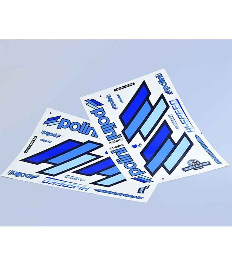 STICKERS TEAM POLINI SCOOTER BLUE 225.030