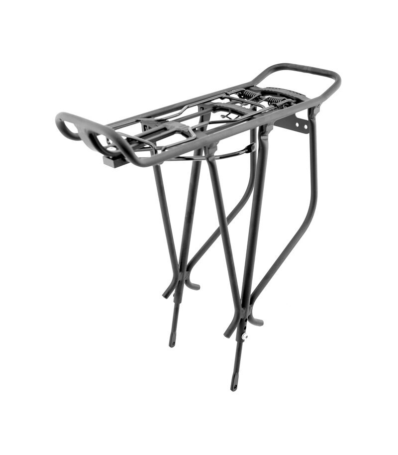Rear rack for special bicycle saddlebags. Black aluminum CL-550-1